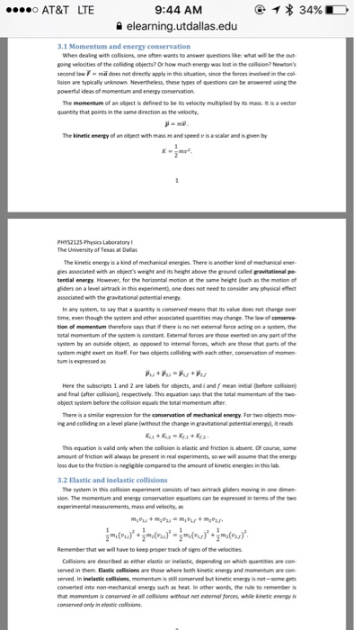Solved イ* 34% 9:44 AM elearning.utdallas.edu AT&T LTE 3.1 | Chegg.com
