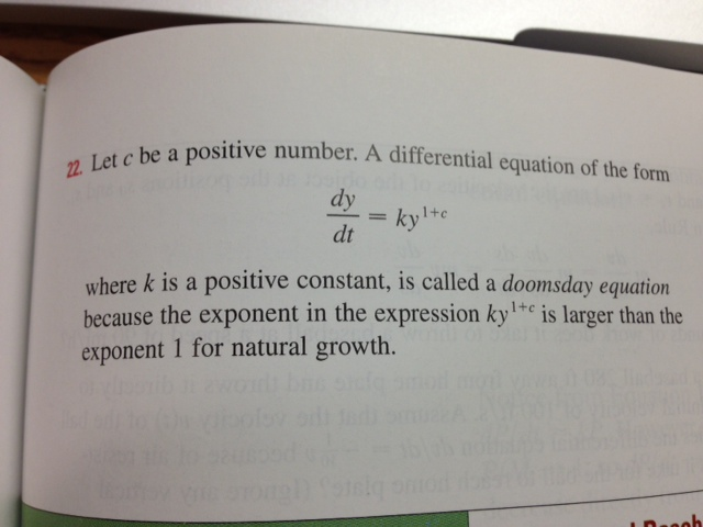 Solved Let c be a positive number. A differential equation | Chegg.com