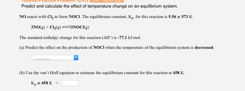 Solved Predict and calculate the effect of temperature | Chegg.com
