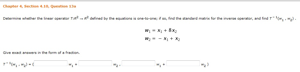 Solved Determine whether the linear operator T:R2 rightarrow | Chegg.com