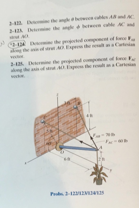 Solved Determine the angle theta between cable AB and AC. | Chegg.com Solved Determine the angle theta between cable AB and AC. | Chegg.com