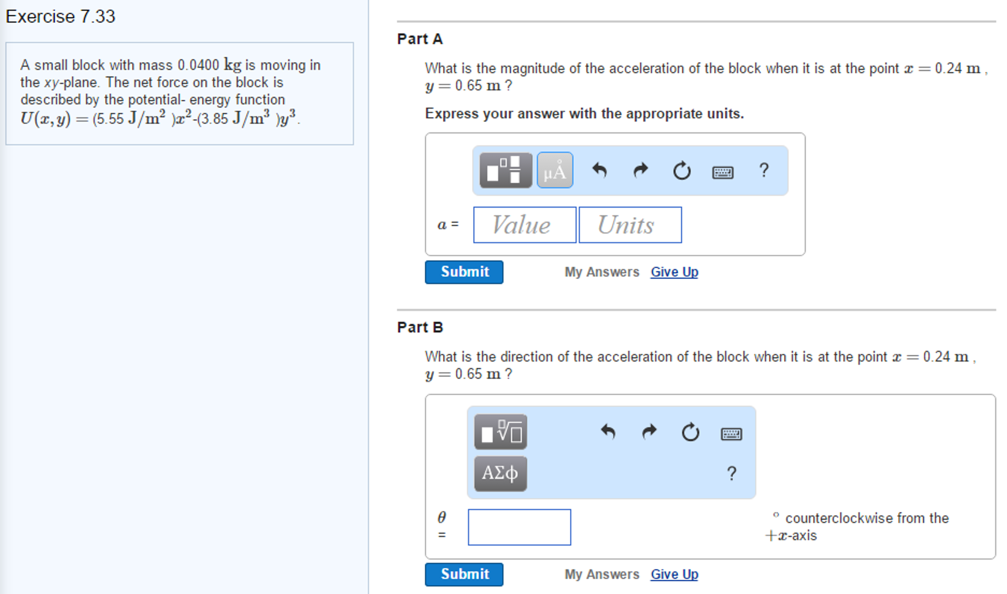 Solved A small block with mass 0.0400 kg is moving in the | Chegg.com