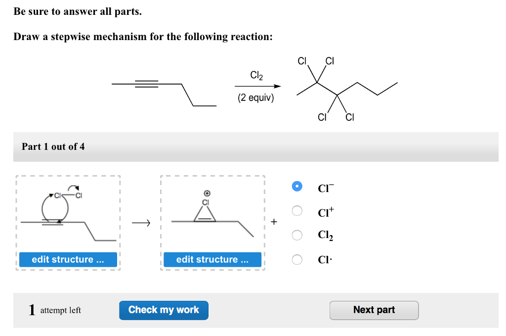 Solved Be sure to answer all parts. Draw a stepwise | Chegg.com