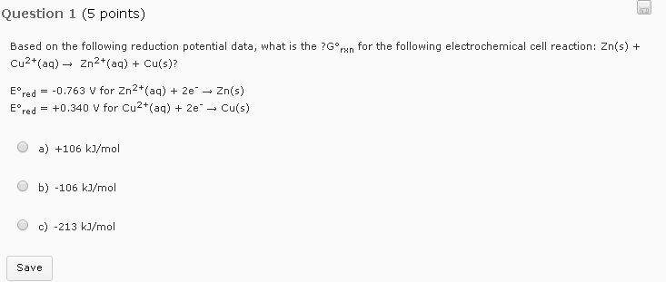 Solved Based on the following reduction potential data, what | Chegg.com