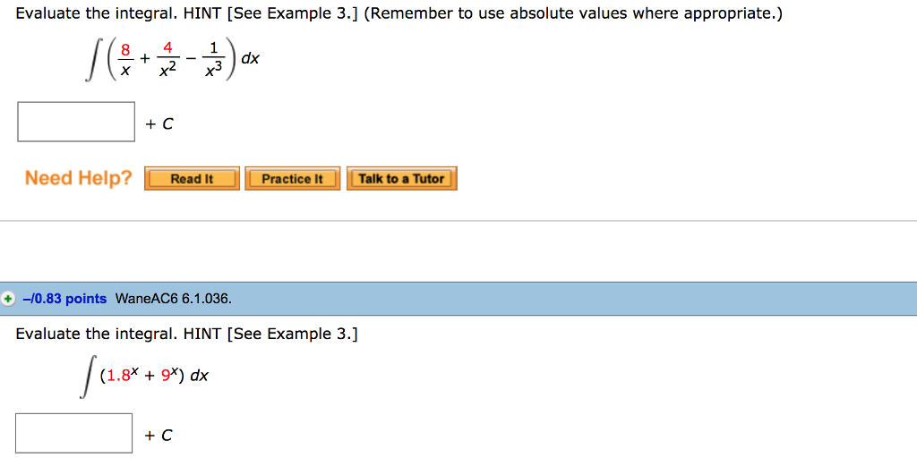 Solved Evaluate the integral. HINT [See Example 3.] | Chegg.com