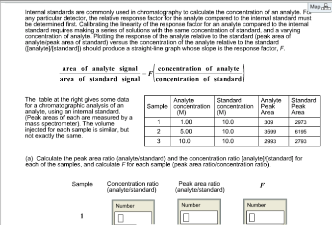 Solved Map ds Internal standards are commonly used in | Chegg.com