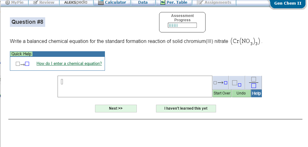 Solved Write a balanced chemical equation for the standard | Chegg.com
