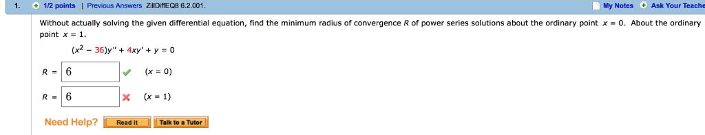 Solved Without actually solving the given differential | Chegg.com