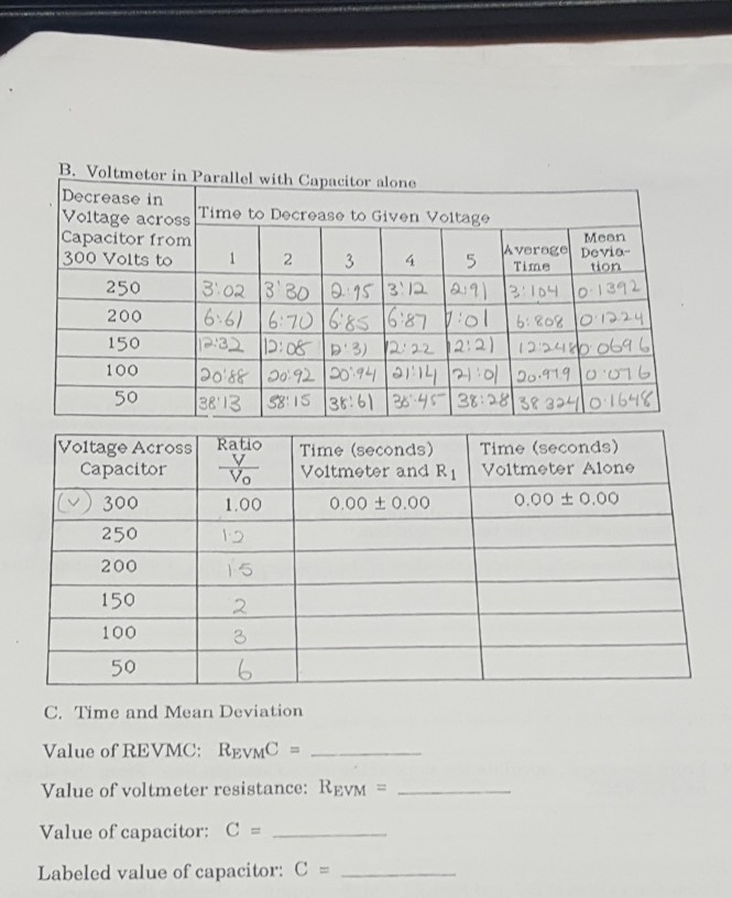 Solved EXPERIMENT THE RC CIRCUIT OBJECT The object of this | Chegg.com