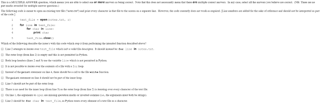 Solved This is a MULTIPLE ANSWER question, which means you | Chegg.com