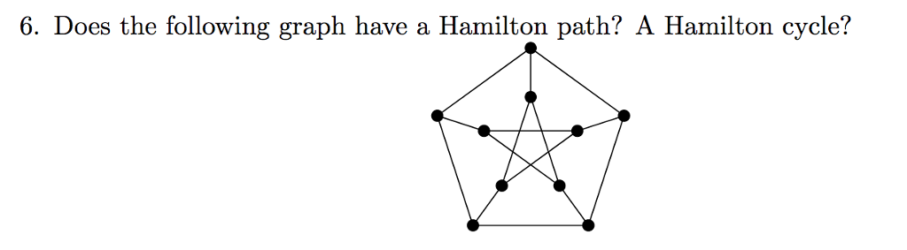 Solved 6. Does the following graph have a Hamilton path? A | Chegg.com