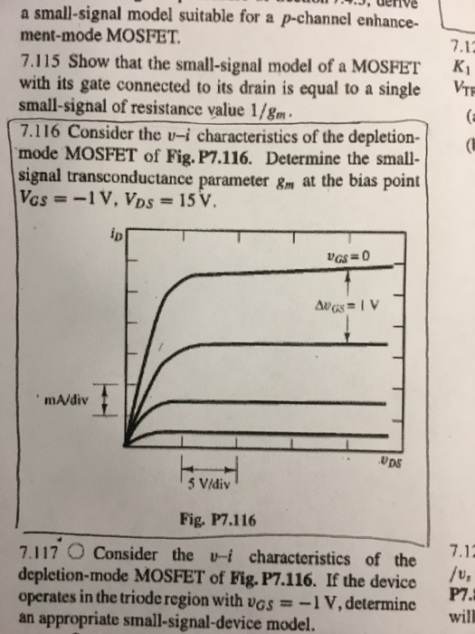 Solved Show that the small-signal model of a MOSFET with its | Chegg.com