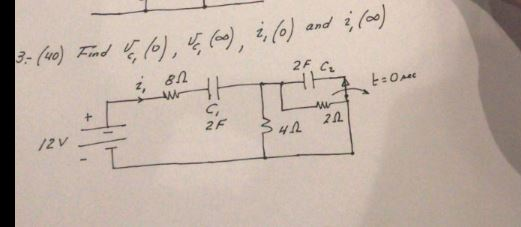 Solved Find v_c_1 (0), v_c_1 (infinity), i_1(0) and i_1 | Chegg.com