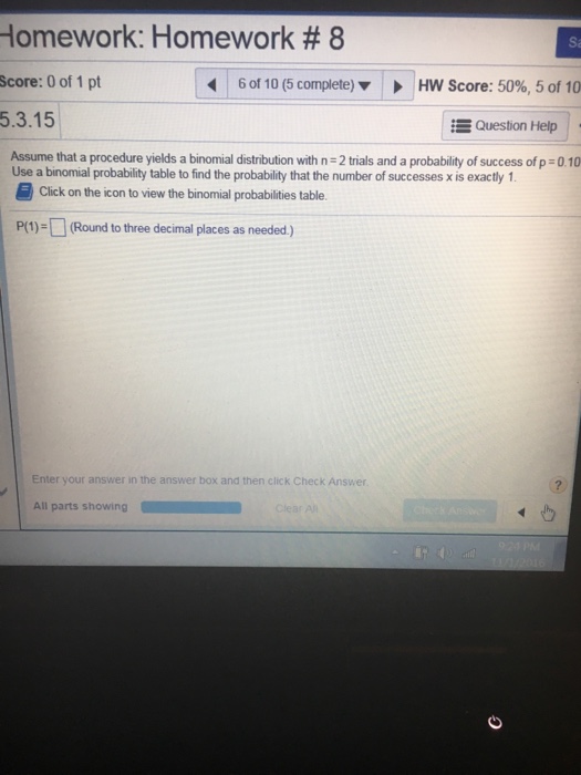 Solved Assume that a procedure yields a binomial | Chegg.com Solved Assume that a procedure yields a binomial | Chegg.com