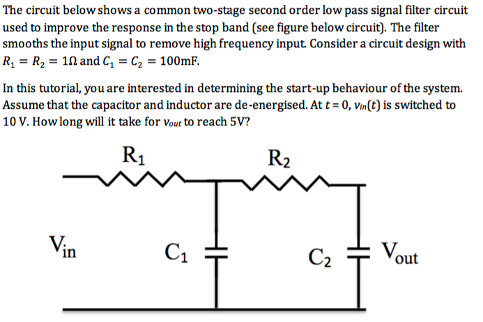Solved The circuit below shows a common two-stage second | Chegg.com