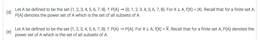 Solved For each of the following functions, indicate whether | Chegg.com