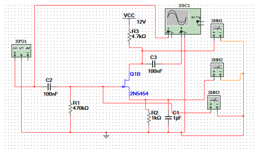 Noise analysis common source amplifier multisim