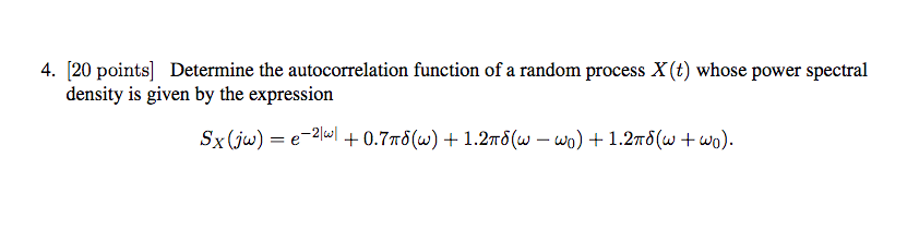 Determine the autocorrelation function of a random | Chegg.com