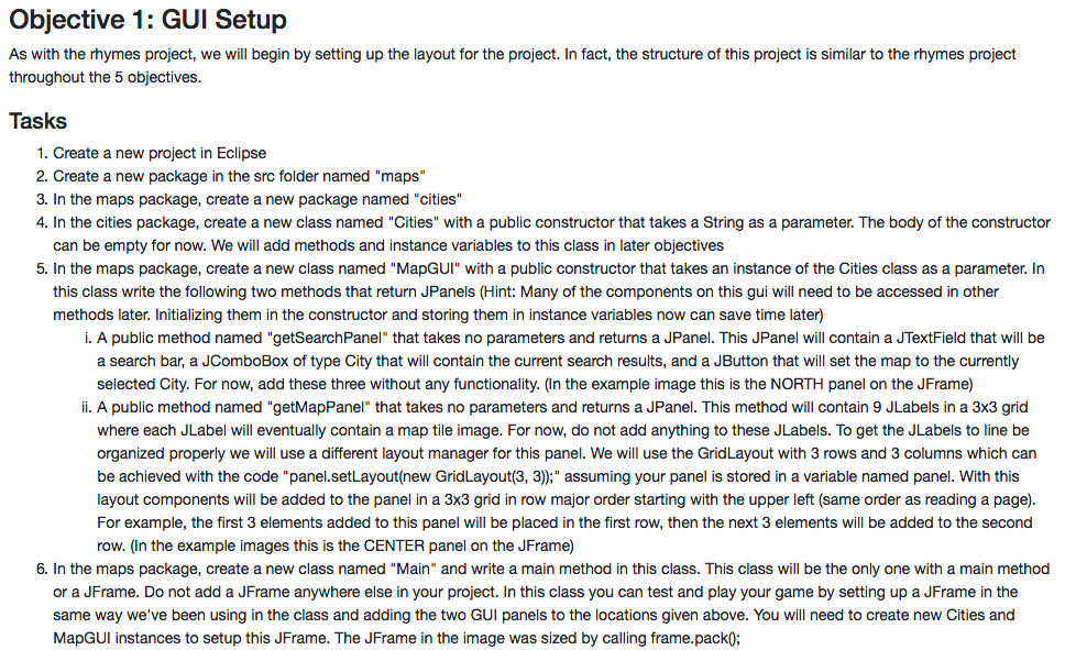 Solved Objective 1: GUI Setup As with the rhymes project, we | Chegg.com