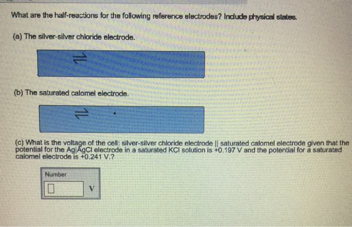 Solved What are the half-reactions for the following | Chegg.com