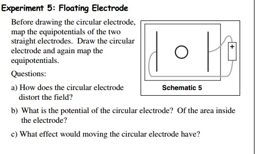 Floating Electrode Before drawing the circular | Chegg.com