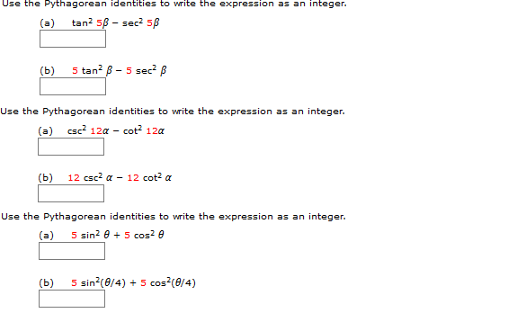 Solved Use the Pythagorean identities to write the | Chegg.com