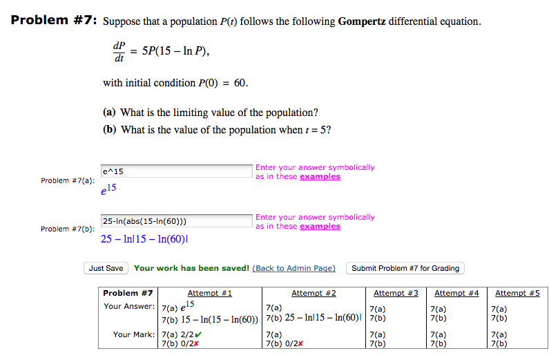 Solved Suppose that a population P(t) follows the following | Chegg.com