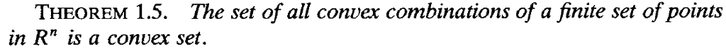 Solved THEOREM 1.5. The set of all convex combinations of a | Chegg.com