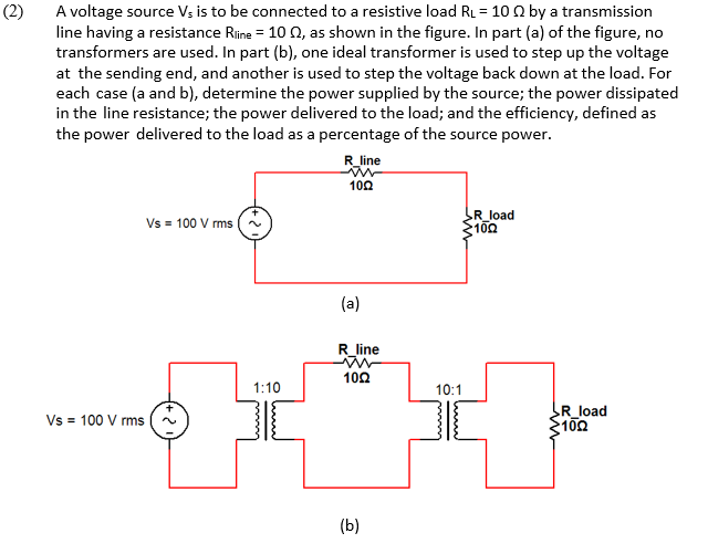 Solved A voltage source V_s is to be connected to a | Chegg.com