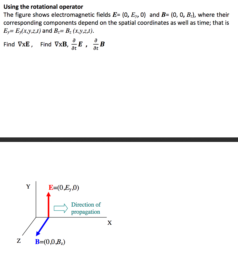 Solved Using the rotational operator The figure shows | Chegg.com