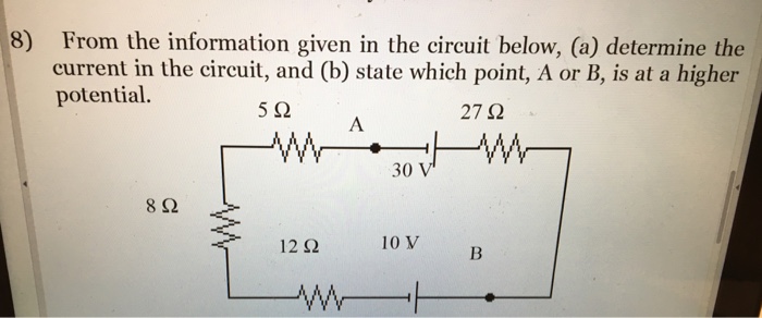 Solved Pro 1) Analyze the circuit below using a V-I-R chart. | Chegg.com