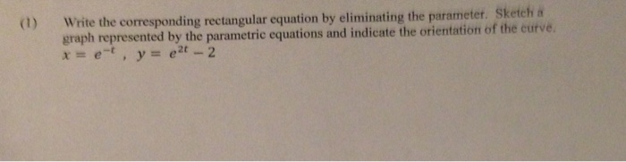 Solved Write the corresponding rectangular equation by | Chegg.com