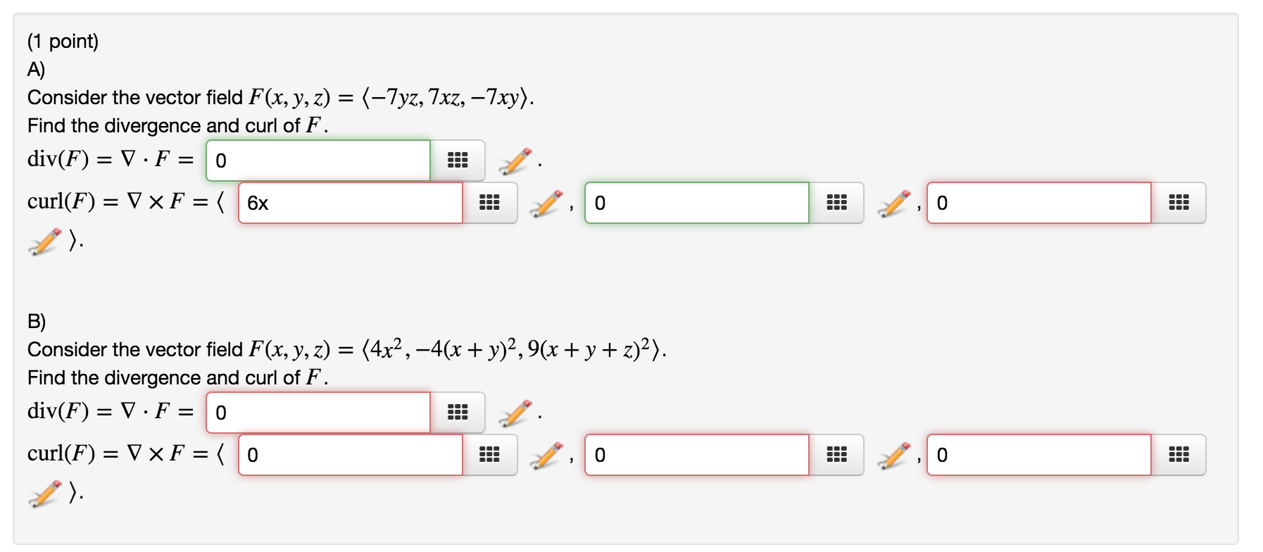 Solved Consider the vector field F(x, y, z) = (-7yz, 7xz, | Chegg.com