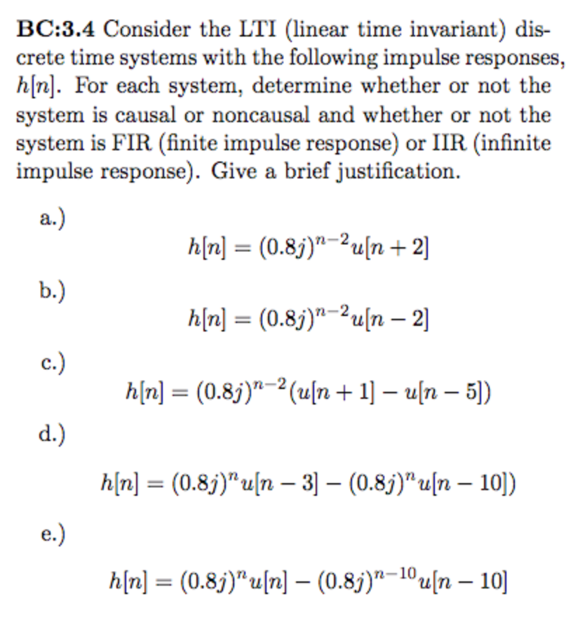 Solved Consider The Lti Linear Time Invariant Discrete