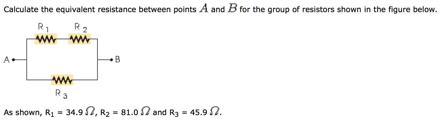 Solved Calculate the equivalent resistance between points A | Chegg.com