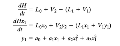 Solved A single equilibrium stage in a distillation column | Chegg.com
