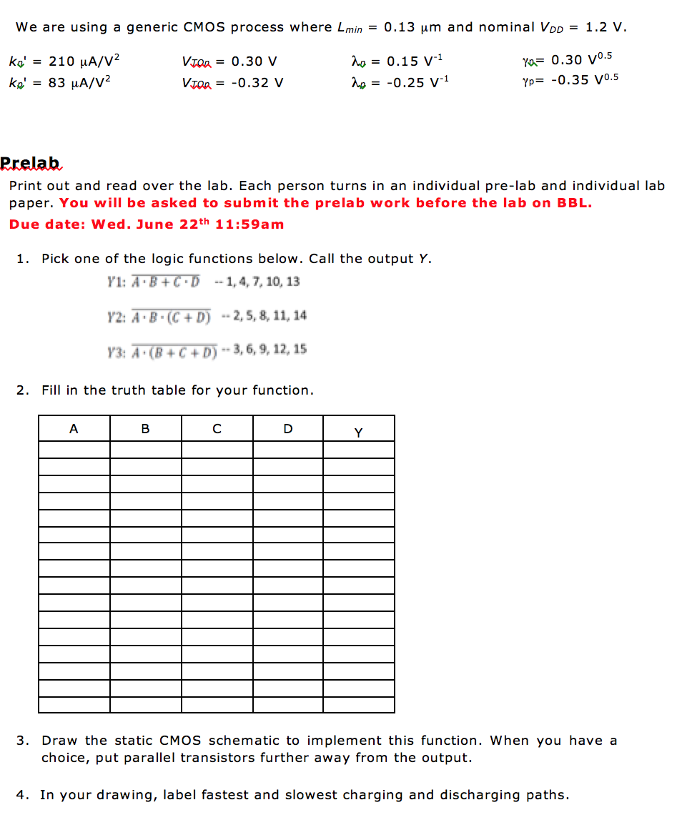 Solved We are using a generic CMOS process where L min 0.13 | Chegg.com