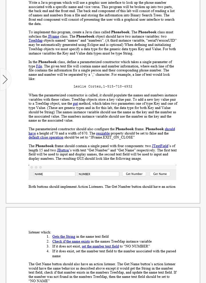 Solved Write a Java program which will use a graphic user | Chegg.com