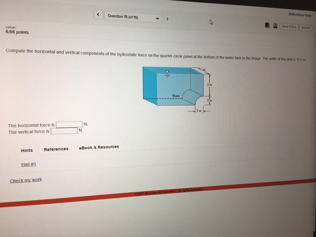Solved Compute the horizontal and vertical components of the | Chegg.com