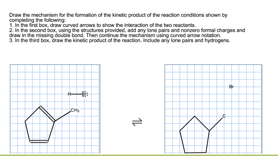 Solved Draw the mechanism for the formation of the kinetic | Chegg.com