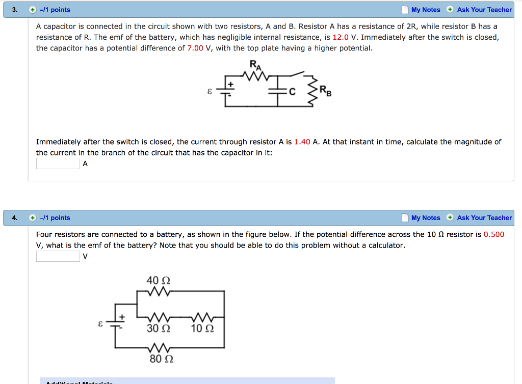Solved 3. 1 points My Notes Ask Your Teacher A capacitor is | Chegg.com Solved 3. 1 points My Notes Ask Your Teacher A capacitor is | Chegg.com