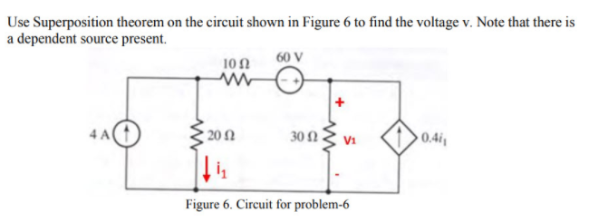 Solved Use Superposition Theorem On The Circuit Shown In