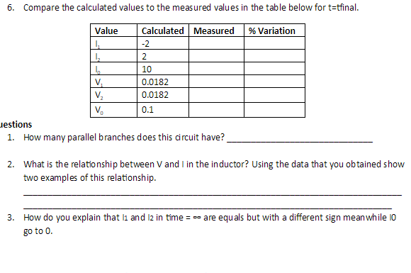 Build the circuit using Multisim and measure the | Chegg.com Build the circuit using Multisim and measure the | Chegg.com