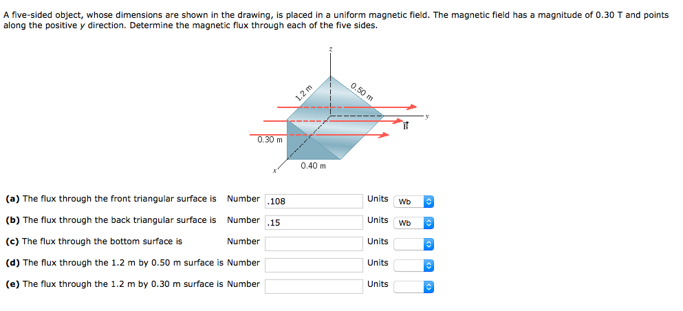 Solved A five-sided object, whose dimensions are shown in | Chegg.com