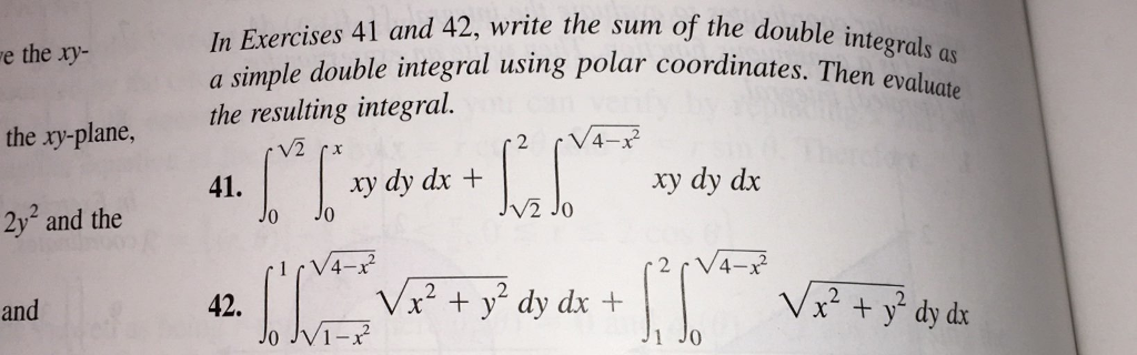 Solved Write the sum of the double integral, as a simple | Chegg.com