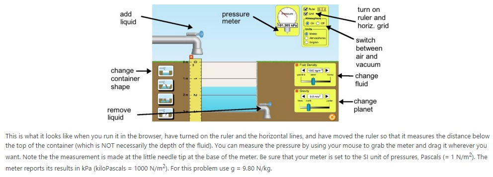Solved 1. Now place the meter just above the top level of | Chegg.com