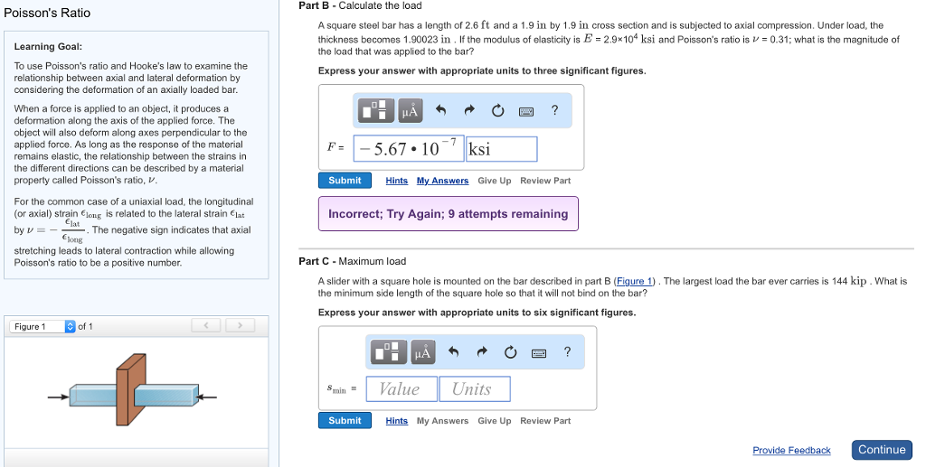 Solved Poisson's Ratio Learning Goal: To use Poisson's ratio | Chegg.com