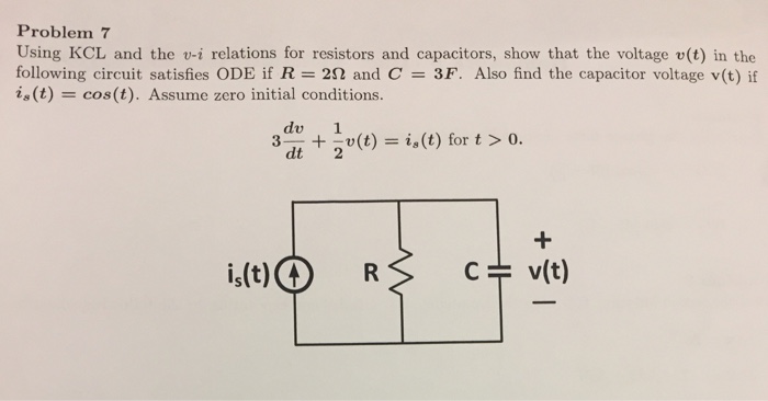 Using KCL and the v-i relations for resistors and | Chegg.com