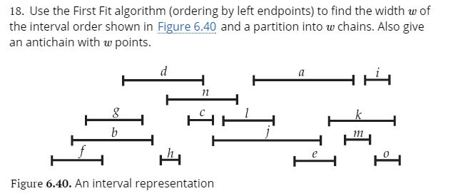 Solved Use The First Fit Algorithm Ordering By Left