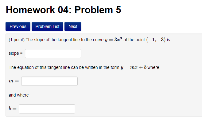 Solved Homework 04: Problem 5 PreviouS Problem List Next (1 | Chegg.com